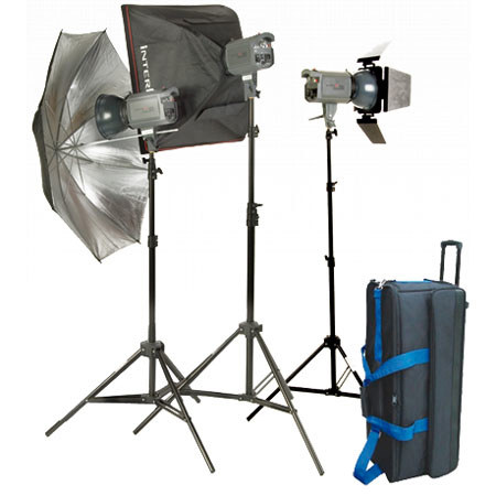 Interfit INT145 Stellar 150 Kit with 3 150W Monolight - Adorama