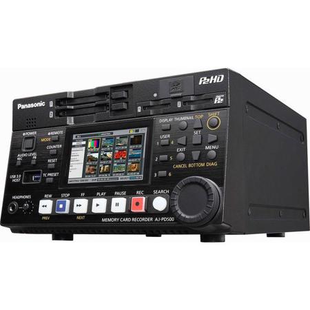 Panasonic AJ-PD500 Half-Rack P2 HD Recorder with Native AVC-ULTRA Recording