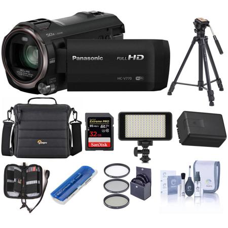 Panasonic HC-V770 Full HD Camcorder with Upgrade Accessory Bundle