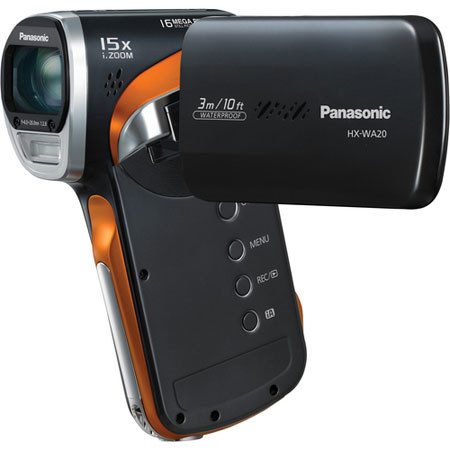 Panasonic HX-WA2 HD Waterproof Dual Camcorder, Orange - Adorama