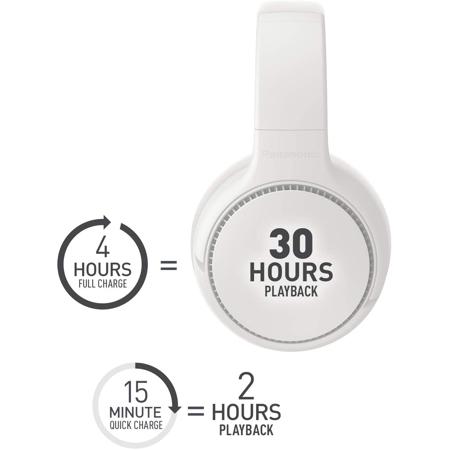 Panasonic RB-M500B Deep Bass Wireless Headphones with Bass Reactor ...