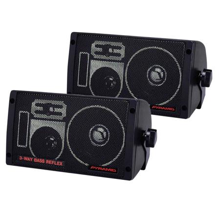 Pyramid 300 Watt Bass Reflex 3-Way Mini Box Speaker System - Adorama