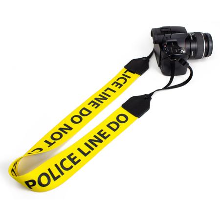 Perri's Leathers CSP-15 Polyester Camera Strap, Police Line - Adorama
