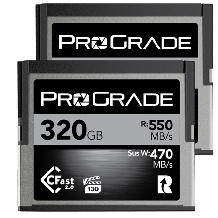 Prograde Digital Cobalt 320GB CFast 2.0 Memory Card, 2-Pack - Adorama