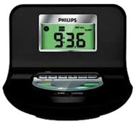 Philips CD-R/RW Player & Clock Radio with Buzzer Alarm, AC Powered with ...