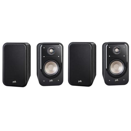 Polk Audio S20 Large Home Theater Bookshelf Speakers, 4 speakers