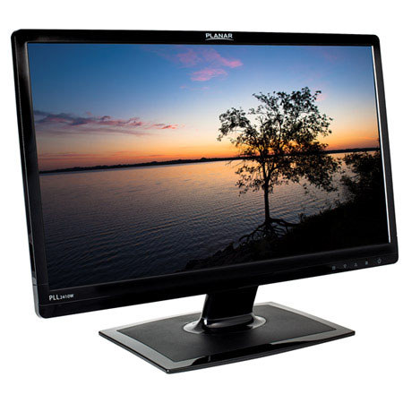 Planar PLL2410W 24" Widescreen Edge-Lit LED LCD Monitor - Adorama