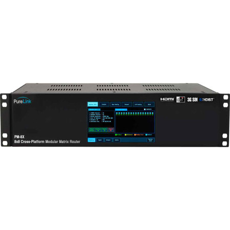 PureLink PureMedia 8x8 Cross-Platform Digital Modular Matrix Switcher Frame