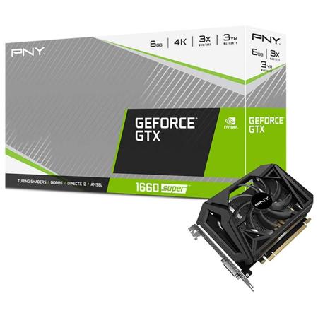 PNY Technologies GeForce GTX 1660 Super 6GB Graphics Card, Single Fan