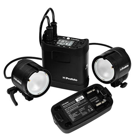 Profoto B2 250 AirTTL Power Pack Location Kit, 2x B2 Head, 3x Li-Ion ...