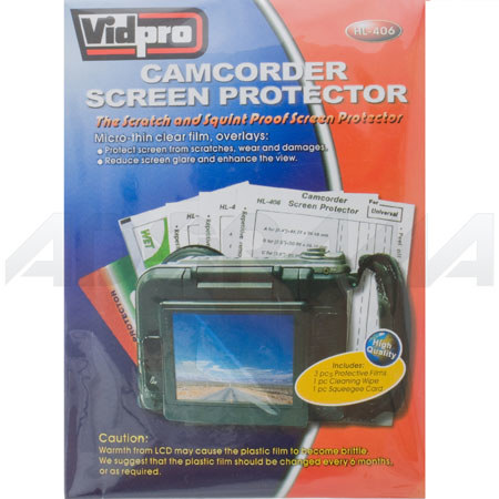 VidPro HL406 LCD Scrn Protctr f/Cams and Camcrdrs,5Pk - Adorama