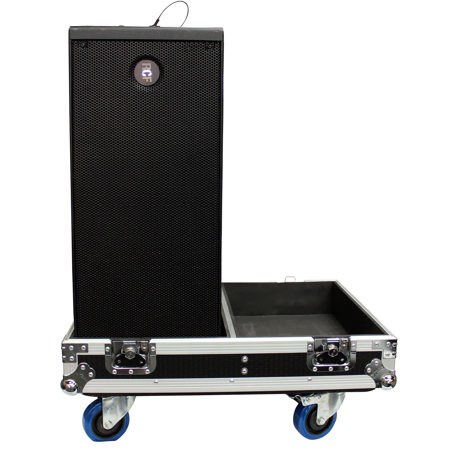 ProX Flight Case with 4" Casters for 2x RCF HDL 20-A Line Array Speakers X-RCF-HDL20AX2W