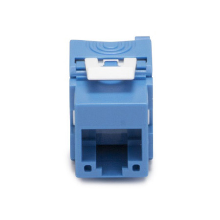 Platinum Tools Unshielded Tool-Less Keystone Cat6A Jack, Blue 752BL-1