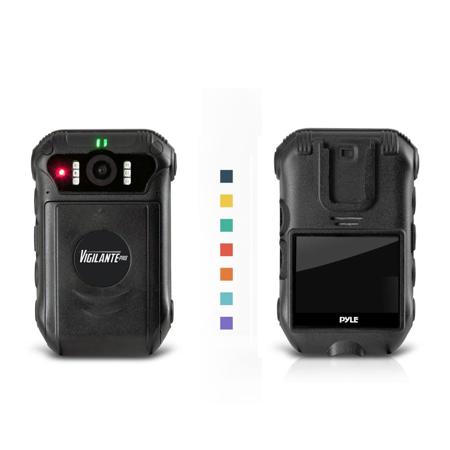 Pyle PPBCM16 Vigilante Pro HD Action Body Camera, 1920x1080, 26.2' IR, IP54