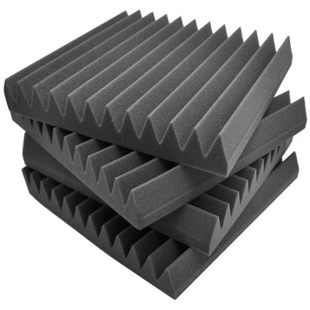 Pyle PSI1612 Acoustic Studio Recording Foam Wall Tiles, 12 Pieces
