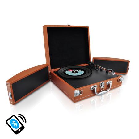 Pyle PVTTBT8 Bluetooth Record Player Turntable & Fold-Out Stereo ...