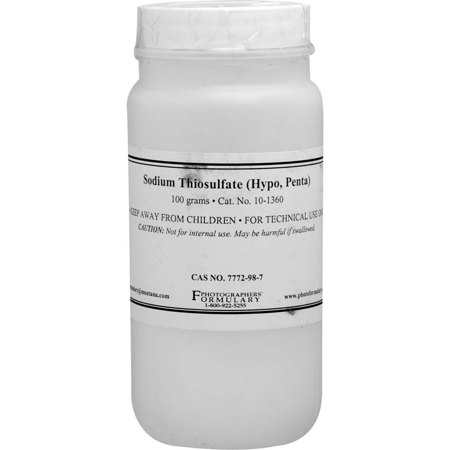 Photographers' Formulary Sodium Thiosulfate, 100g 10-1360 100G