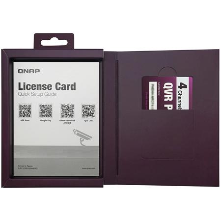 Qnap 4 Channel License for QVR Pro (QVR Pro Gold is Required) LIC-SW ...
