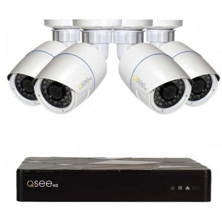 Q-See 8CH 1080p IP NVR System with 2TB HDD, 4x QTN8031B Bullet Camera