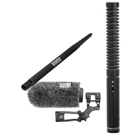 Rode NTG-1 Directional Shotgun Microphone with Deluxe Boom Kit