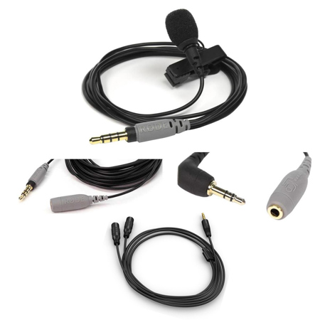 Rode SmartLav+ Lavalier Microphone for Smartphones, Bundle with 20 ...