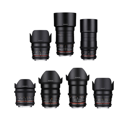 Rokinon Cine DS 16, 24, 35, 50, 85, 100, 135mm Lens Kit for Sony E
