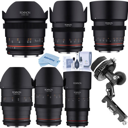 Rokinon 14mm,24mm,35mm,50mm,85mm,135mm Cine DSX Lens for Canon EF w ...