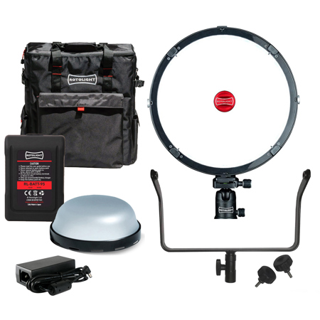 Rotolight AEOS 2 RGBWW Studio LED Light Explorer Kit with Yoke