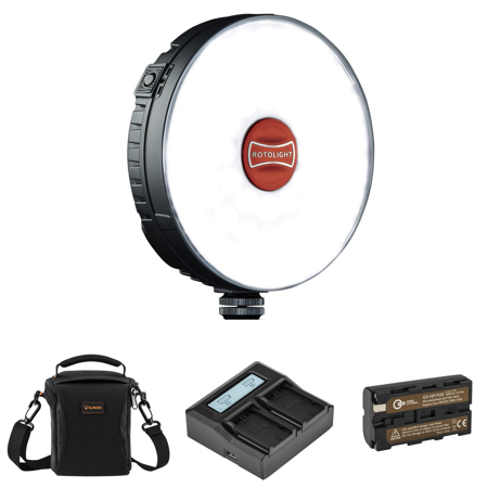 Rotolight NEO 3 50W On-Camera RGBWW LED Light Starter Kit with Battery ...
