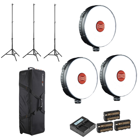 Rotolight NEO 3 RGBWW LED Light, 3 Pack with Ultimate Bundle ...
