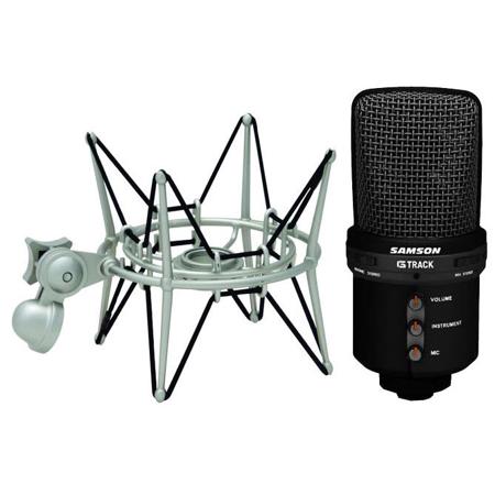 Samson G-Track USB Recording Supercardioid Mic w/Samson SP04 Shockmount ...