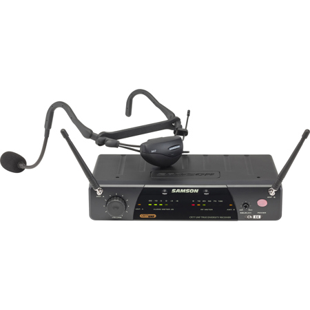 Samson AirLine 77 Wireless System, AH7-Qe Transmitter, CR77 Receiver ...