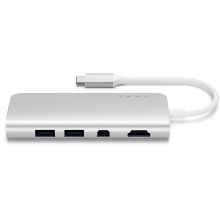 Satechi USB Type-C Multimedia Adapter, Silver ST-TCMM8PAS - Adorama