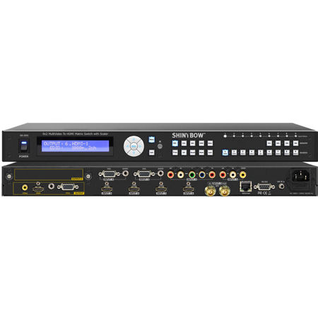 Shinybow SB-3855 9x2 Multi-Format to HDMI/VGA/Composite Video Switch Scaler