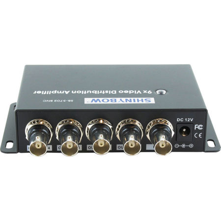 Shinybow 1x9 Composite Video Digital Distribution Amplifier, RCA Connector