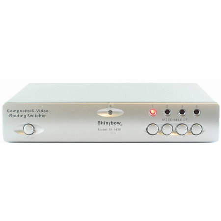 Shinybow 4x2 Composite/S-Video/Audio Routing Switcher Selector