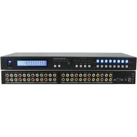 Shinybow 8x8 Composite Video Stereo/Digital Audio Matrix Routing ...