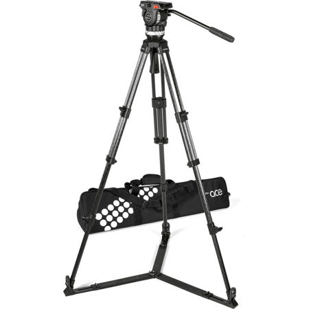 Sachtler Ace XL 75mm Fluid Head with 75/2 3-Section CF Tripod & Ground ...