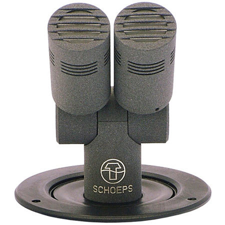 Schoeps C2 CCM 4U Double Tabletop Mic with (2) CCM 4 to XLR-5M, Matte Gray