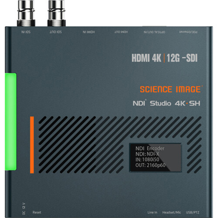 Science Image NDI Studio 4K.SH Bi-Directional 12G-SDI/HDMI Encoder ...