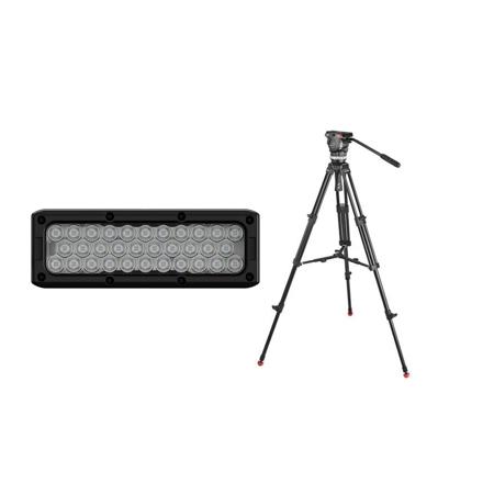 Sachtler Ace M Fluid Head w/75/2 D Al Tripod, Bundle w/Brick On-Camera ...