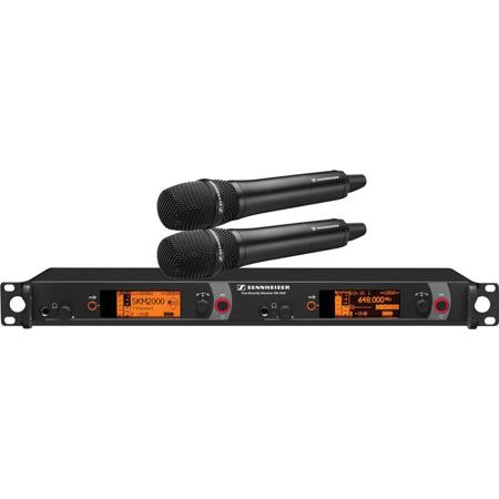 Sennheiser 2000 Series Dual Wireless Microphone System, MMD 945, AW:516 ...