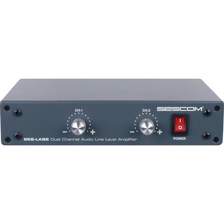 Sescom SES-LAS2 Dual Channel Audio Line Level Amplifier - Adorama