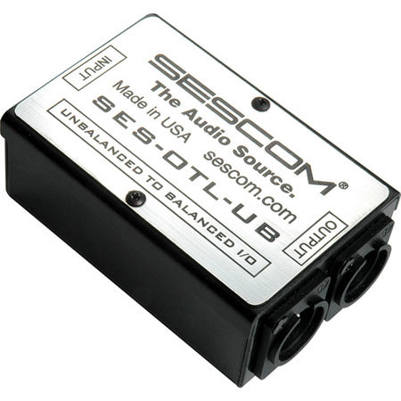 Sescom SES-OTL-UB 2-Channel RCA to XLR Impedance Matching Box