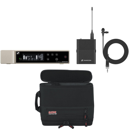 Sennheiser EW-D ME2 Wireless Lav Mic System, R1-6: 520-576MHz, w/EVA ...