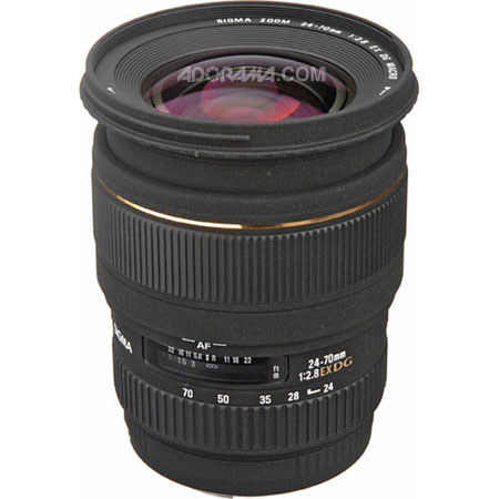 Used Sigma 24-70mm f/2.8 EX Aspherical DG DF AutoFocus Standard Zoom ...