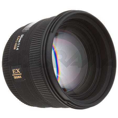 Used Sigma 50mm f/1.4 EX DG HSM Auto Focus Lens for Canon EOS Cameras.