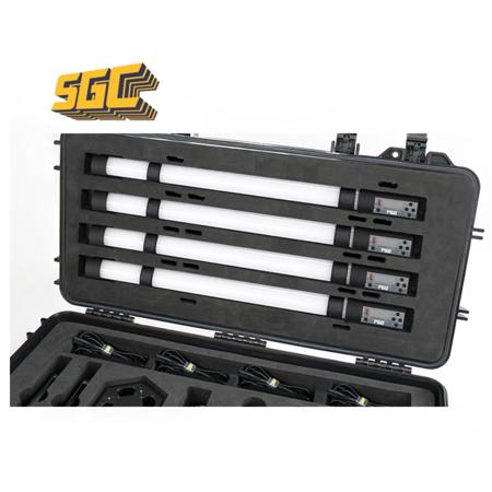 SGC Lights Gaffer Kit Pro w/4x Prism 60 18W RGBWW LED Light & Charging Station NS1002GK602201