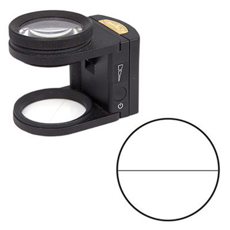 Sirchie Dactyloscopic 5X Fingerprint Magnifier with LED Light and Henry ...