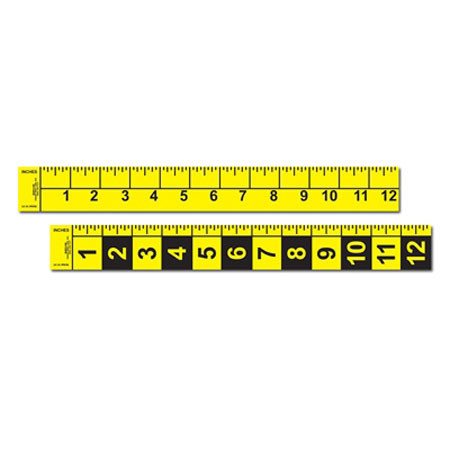 Sirchie Big Numeral Straight Reference Scales, Horizontal/Vertical, 5 ...